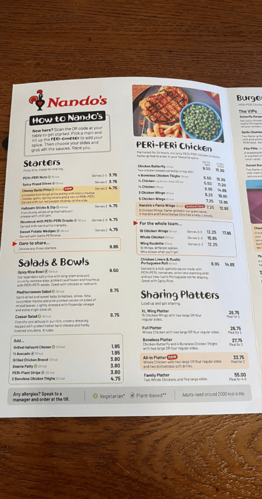 【Nando's烤雞】倫敦平價連鎖葡萄牙風味南非辣雞餐廳 - Travel with Jose
